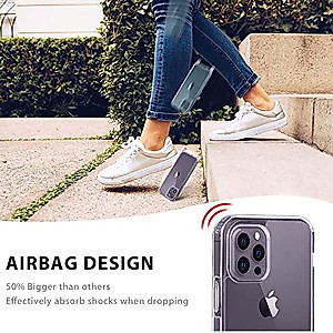 CAROKI Crossbody Case for iPhone 14 Pro Max, Crossbody Phone Cover with Adjustable Nylon Neck Strap Clear Transparent Phone Case for iPhone 14 Pro Max-Black