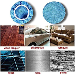 AIVS Car Polisher Pad Bonnet Polishing Bonnet Buffing Pads Waxer Pads Cover for Car Buffer Polisher(7"-8")