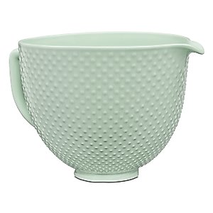 KitchenAid 5 Quart Ceramic Bowl for all 4.5-5 Quart Tilt-Head Stand Mixers KSM2CB5TDD, Dew Drop