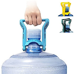 Drinking Water Bottled Handle, 5 Gallon Water Bottle Handle, Energy Saving Ergonomic Water Bottle Carrier 2pcs(Yellow)