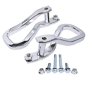 KRAZI Front Tow Recovery Hooks Chrome with Bolts