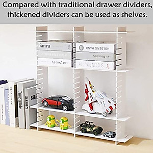 HGYZE Baby Closet Hangers with 42cm Customizable Separators for Nursery Drawer, Extendable Infant Pant Rack for Newborn Clothes -20pcs Pink Gifts & Deep Dividers for Girl Boy Toddler Kids Child