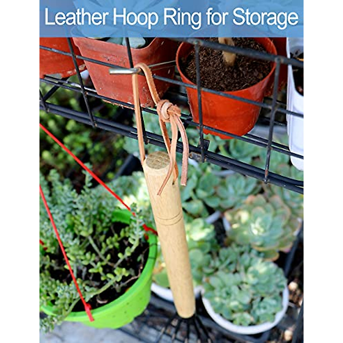 15" Gardeners Claw Rake | Military Grade Steel 6 Tines and Prime Wood Japanese Ninja Claw Garden Rake or Cultivator for Perfect Pulverized and Aerated Soil, Ergonomic Wooden Handle for Firm Grip