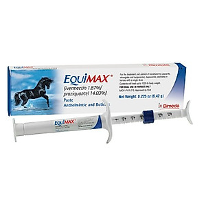(2 Pack) Bimeda Equimax Horse Wormer Ivermectin 1.87 Percent Praziquantel 14.03 Percent Paste Tube