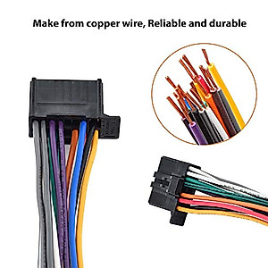 RED WOLF 16 pin Pioneer Wiring Harness Radio Stereo Connector Plug Cable for Aftermarket Radio Pioneer DEH AVH AVIC MVH FH SPH