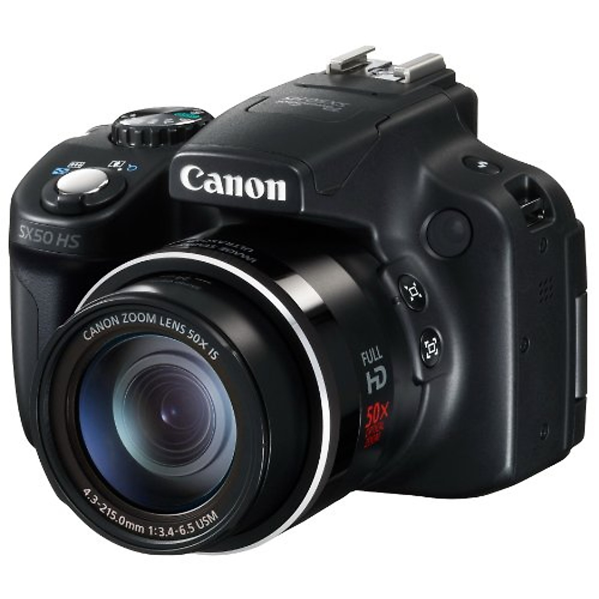 Canon PowerShot SX50 HS 12MP Digital Camera with 2.8-Inch LCD (Black) - International Version (No Warranty)