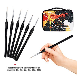 ZORETCO Model Paint Storage Case for Testors Paints, Paints Organizer Carrying Bag Holds 60 Bottles with 6 Fine Detail Miniatures Paint Brushes (Paint Not Included)