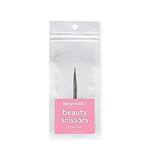 Amazon Basics Beauty Scissors, Stainless Steel, Silver