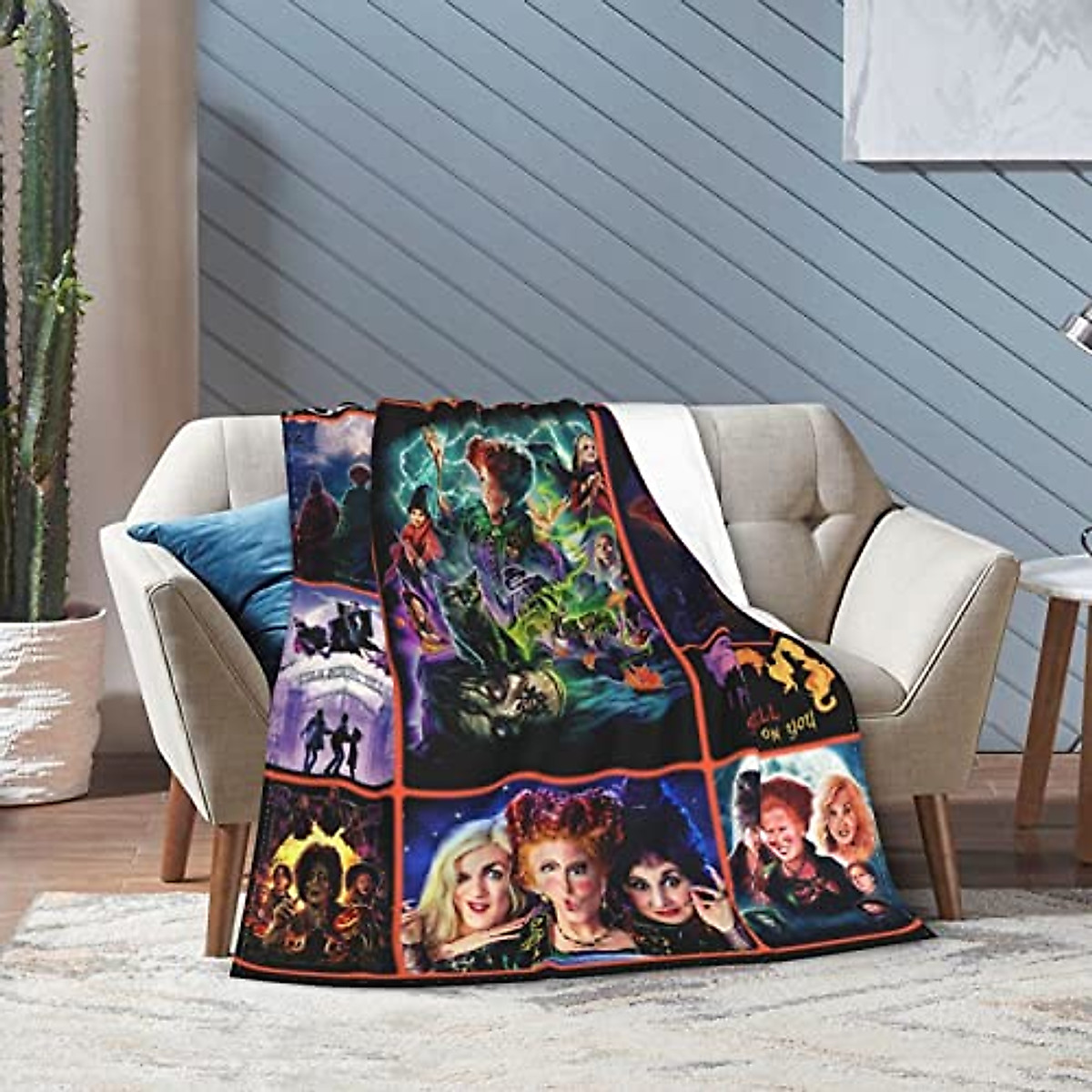 Flannel Fleece Throw Blanket Warm Soft TV Bed Couch Movie Watching Blanket for Kids Adults Soft Sherpa Blanket and Throws for All Seasons 50"x40"