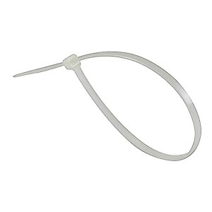 GTSE 14 Inch White/Clear Zip Ties, 100 Pack, 50lb Strength, UV Resistant Long Nylon Cable Ties, Self-Locking 14" Tie Wraps