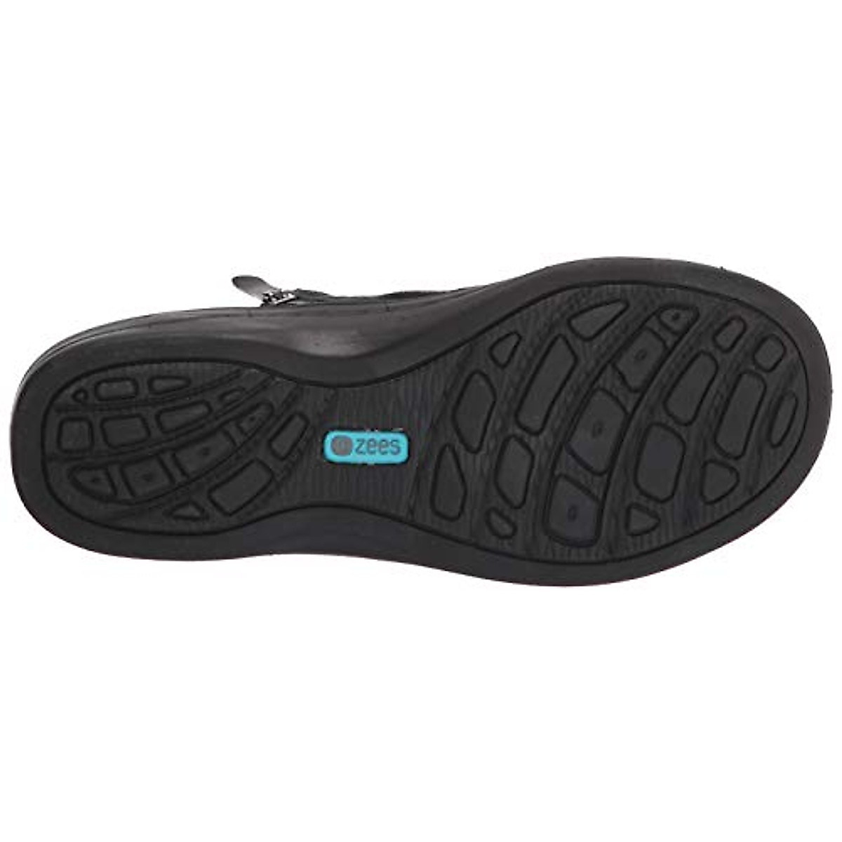 BZees Women's Domino Ankle Boot, Black Fabric, 8