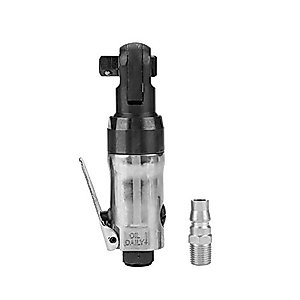 Jadeshay Air Ratchet Wrench, 1/4" Square Drive Straight Shank Pneumatic Ratchet Wrench Professional Tool for Shipbuilding, Machinery Manufacturing and Automobile Industry