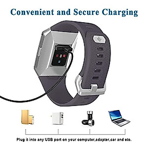 Charging Cable Compatible with Fitbit Ionic Charger, 3.3FT Replacement USB Charger Cable Cord Adapter for Ionic Smart Watch