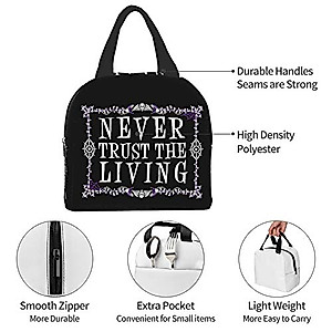 antcreptson Never Trust The Living Oxford Cloth Waterproof Thick Insulation Bag Picnic Bag Large Portable Lunch Box Bag Frozen Bag Insulation Package
