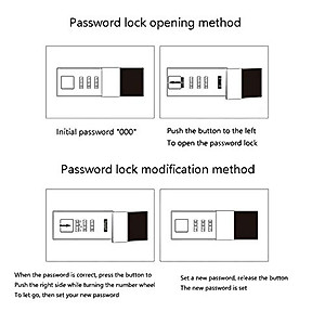 Journal B6 Notebook Creative Password Lock Journal PU Leather Combination Lock Diary Digital Password Locking Journal Diary Portable (Color : White)