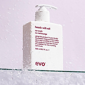 EVO Heads Will Roll Cleansing Conditioner for Curly Hair - Moisturizing Curl Defining & Frizz Eliminating - 300ml / 10.1fl.oz