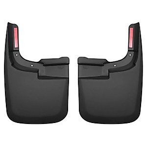 Husky Liners — Front Mud Guards | Fits 2017 - 2024 Ford F-250/F-350 Super Duty w/o OEM Fender Flares - Black, 2 Pc | 58461