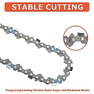 Hipa 6 Inch Chainsaw Chain For Milwaukee M12 Chainsaw Milwaukee Hatchet Remington Branch Wizard 6" Chainsaw Replace R28, 6" Guide Bar, 28 Drive Links, Pitch: 3/8"LP.043" Gauge