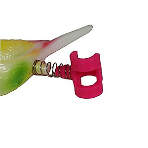 Penn-Plax (BA509 Acrylic Bird Figure, Small Size on Spring | Easily attaches to cage | Give Your Bird a New Friend