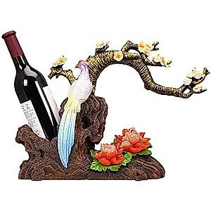 PIBM Stylish Simplicity Wine Racks Free Standing Wine Rack,Living Room Decoration Resin,Modern Home Decorations,Creative Craft Wine Cabinet Display (42X13X31Cm)