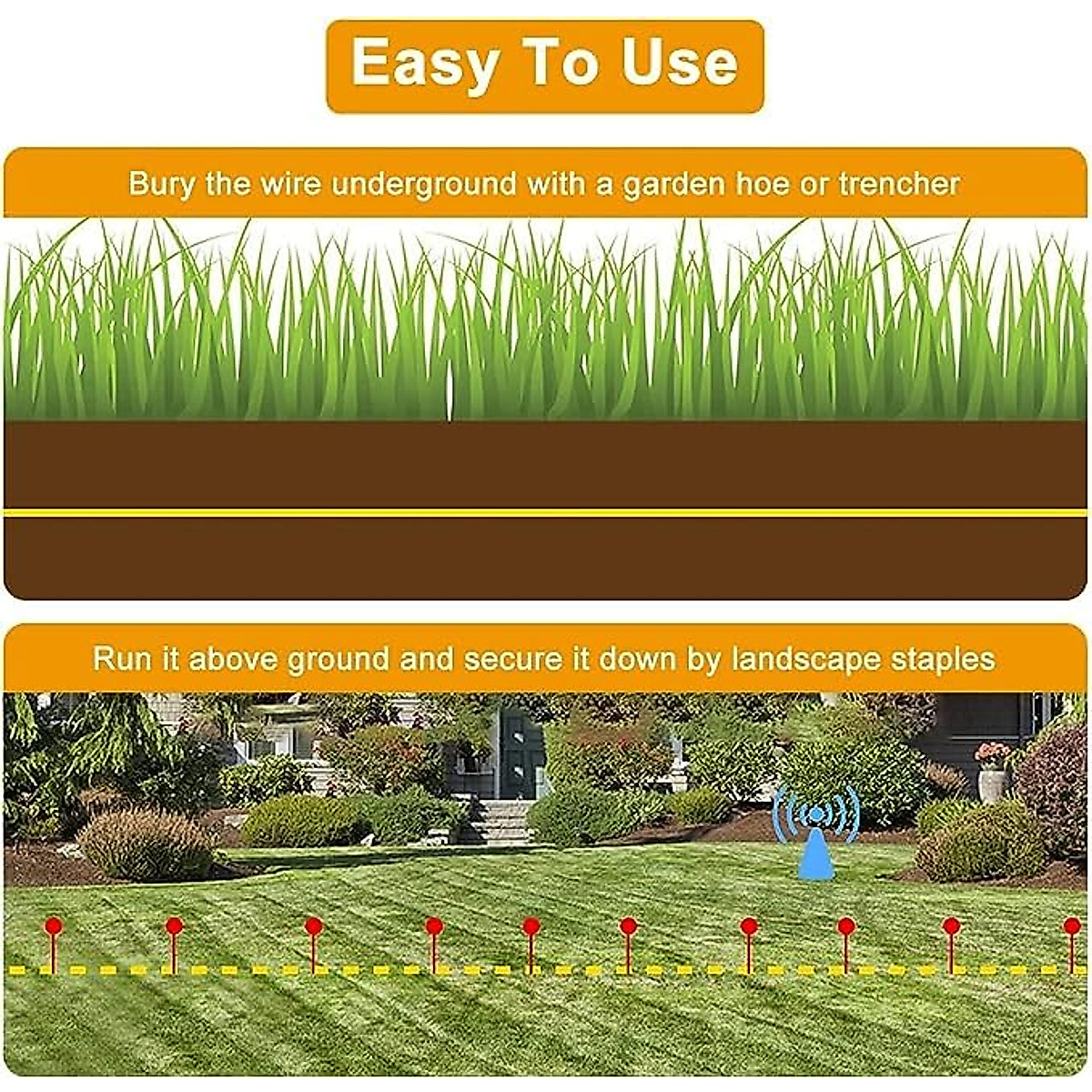 AYNEFY Pet Fence Coil Wire Cables,300m/984ft Dog Fencing System Boundary Electric Wire Dog and Cat Containment Fences Supplies