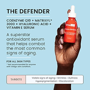 Timeless Skin Care Coenzyme Q10 Serum - Skin Care Serum for Smoothing Skin - Fragrance-Free Coenzyme Q10 Serum with Hyaluronic Acid - Antioxidant Serum for Skin Care - 1 oz