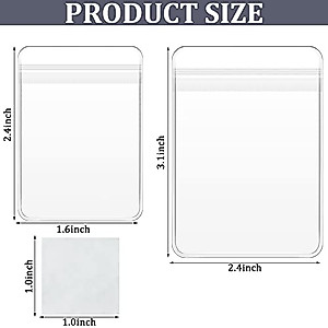 Haiabei 100 Pieces Jewelry Bag Self Seal Plastic Zipper Bag Clear PVC Rings Earrings Packing Storage Pouch Jewelry Transparent Lock Bags for Holding Jewelries Jewelry Anti Oxidation Lock Pouch Set