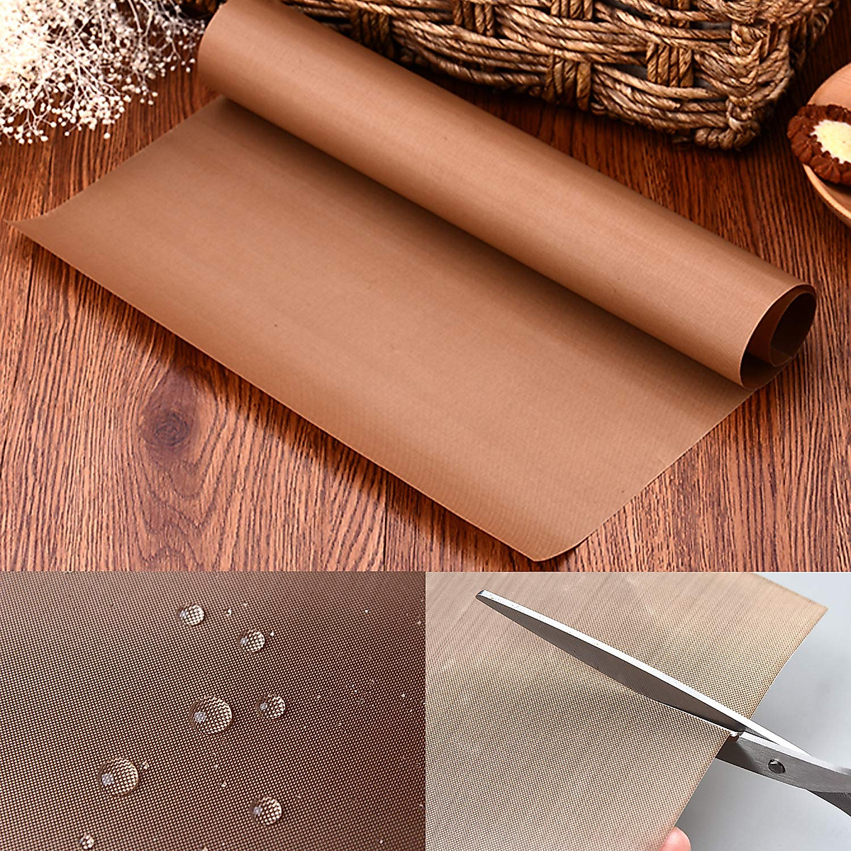 8 Sheets PTFE Teflon Sheet for Heat Press Transfer Sheet Non Stick Heat Resistant Craft Mat 11.8"x15.7"