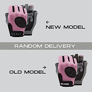 LIFECT Essential Breathable Workout Gloves, Weight Lifting Gloves with Curved Open Back, for Powerlifting, Gym, Crossfit, Women and Men (Pink, Medium)