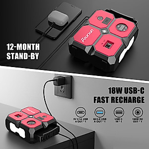 Portable Car Jump Starter with Air Compressor, Foursun 4000A 26800mAh Jump Starter Battery Pack (All Gas/8.0L Diesel) 150PSI Digital Tire Inflator, 12V Car Lithium Battery Jump Box Pack Power Charger