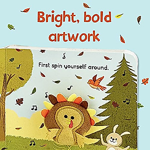 Gobble Wobble Finger Puppet Thanksgiving Board Book Kids Ages 0-4 (Children's Thanksgiving Interactive Finger Puppet Board Book)