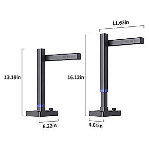 CZUR Shine Ultra Pro Scanner, 24MP Document Scanner, Max DPI 440, Portable USB Document Camera, A3 Large Format Book Scanner, Adjustable Height, Auto-Flatten & Deskew, Compatible with Windows & Mac OS