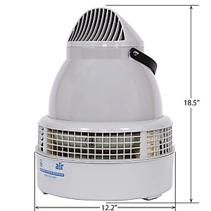 Ideal-Air Commercial Grade Humidifier with Multi-Directional Fogging Head, Indoor Plant Humidifier for Large Rooms, 75 Pints