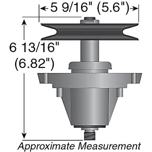 LAWN & GARDEN AMC 3 Upgraded Spindles, Mounting Holes Threaded for Easier Install, Compatible with MTD Cub Cadet 618-06978, 918-06978
