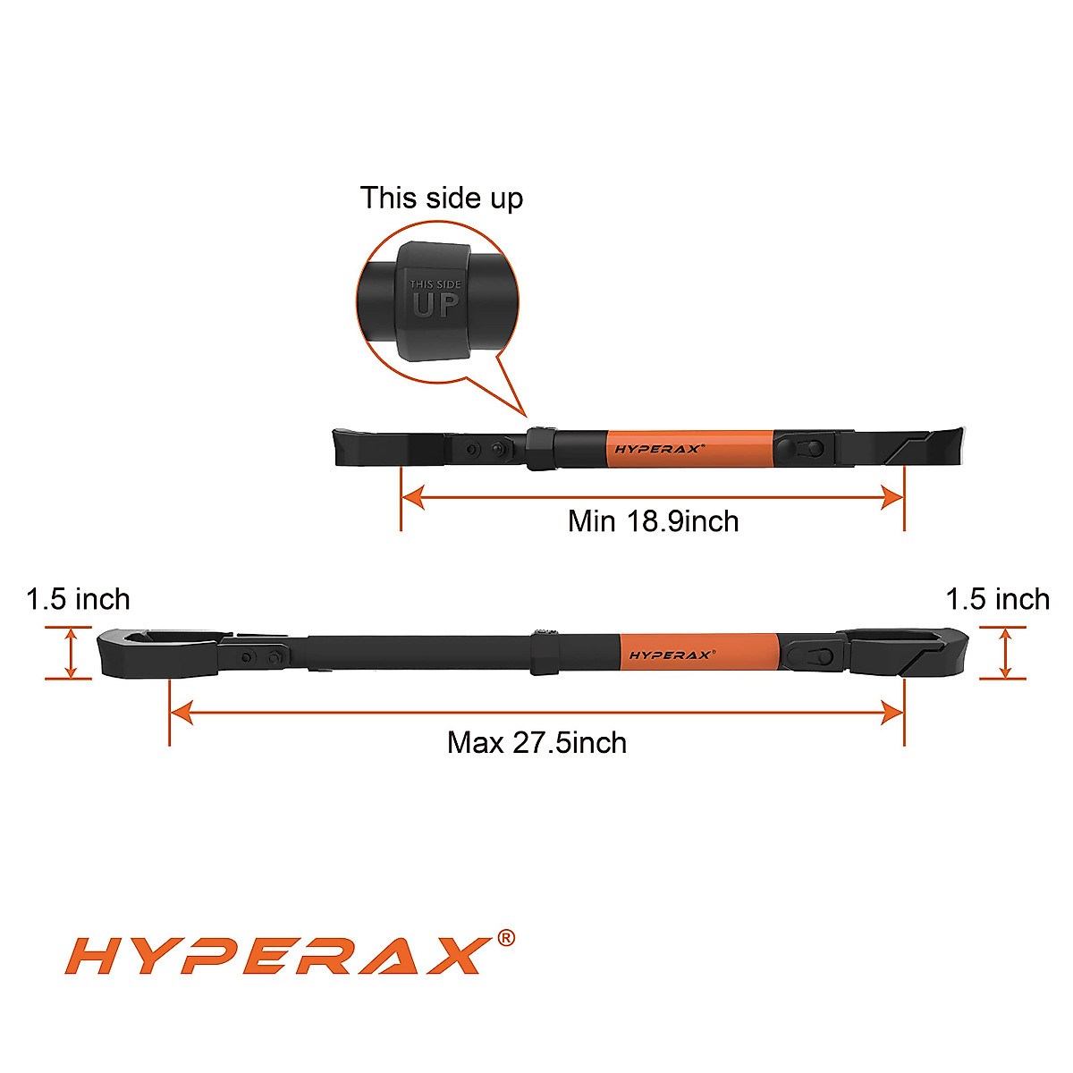 Hyperax Adapter Fits Up to 70lbs for E Bike Hitch Platform Rack, Perfect for LECTRIC, RAD Power, AVENTON, and Other Step Thru or Folding E Bikes.