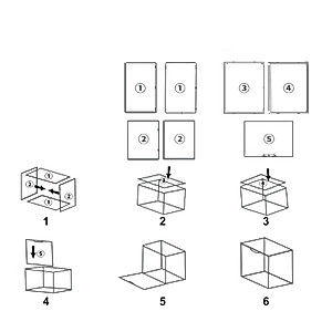 FVIEXE 3PCS Purse Storage Organizer for Closet, Acrylic Clear Grey Handbag Organizer Closet Boxes with Magnetic Door Purse Storage Display Case for Handbags Purses Bag Book Shoe Organization