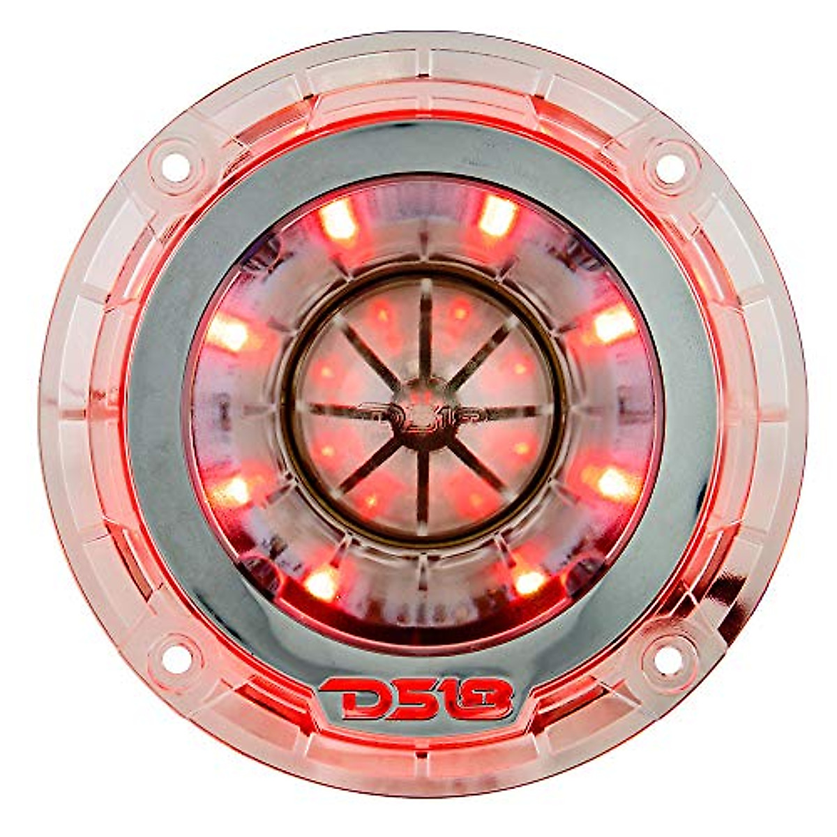 DS18 PRO-TW4L RGB Super Tweeter - 1.75", Polycarbonate Frame and Titanium Diaphragm, 560W Max, 280W RMS, 4 Ohms, Built in Crossover - PRO Tweeters are The Best in The Pro Audio Market (1 Speaker)