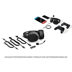 UNCLE LIGHT Arctis 1 Replacement Microphone for Steelseries Gaming Headsets, Compatible with Steelseries Arctis 1 Headphones 3.5mm Detachable Boom Microphone