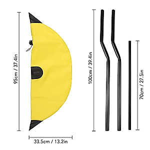 LIXADA Kayak Stabilization System, Kayak PVC Inflatable Outrigger Float with Sidekick Arms Rod Kayak Boat Fishing Standing Float Stabilizer System Kit