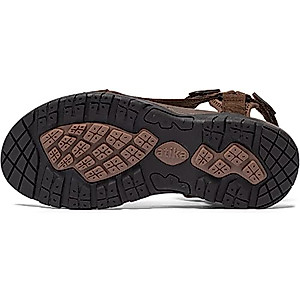 atika Men's Outdoor Hiking Sandals, Open Toe Arch Support Strap Water Sandals, Lightweight Athletic Trail Sport Sandals, Maya 2 Brown, 11