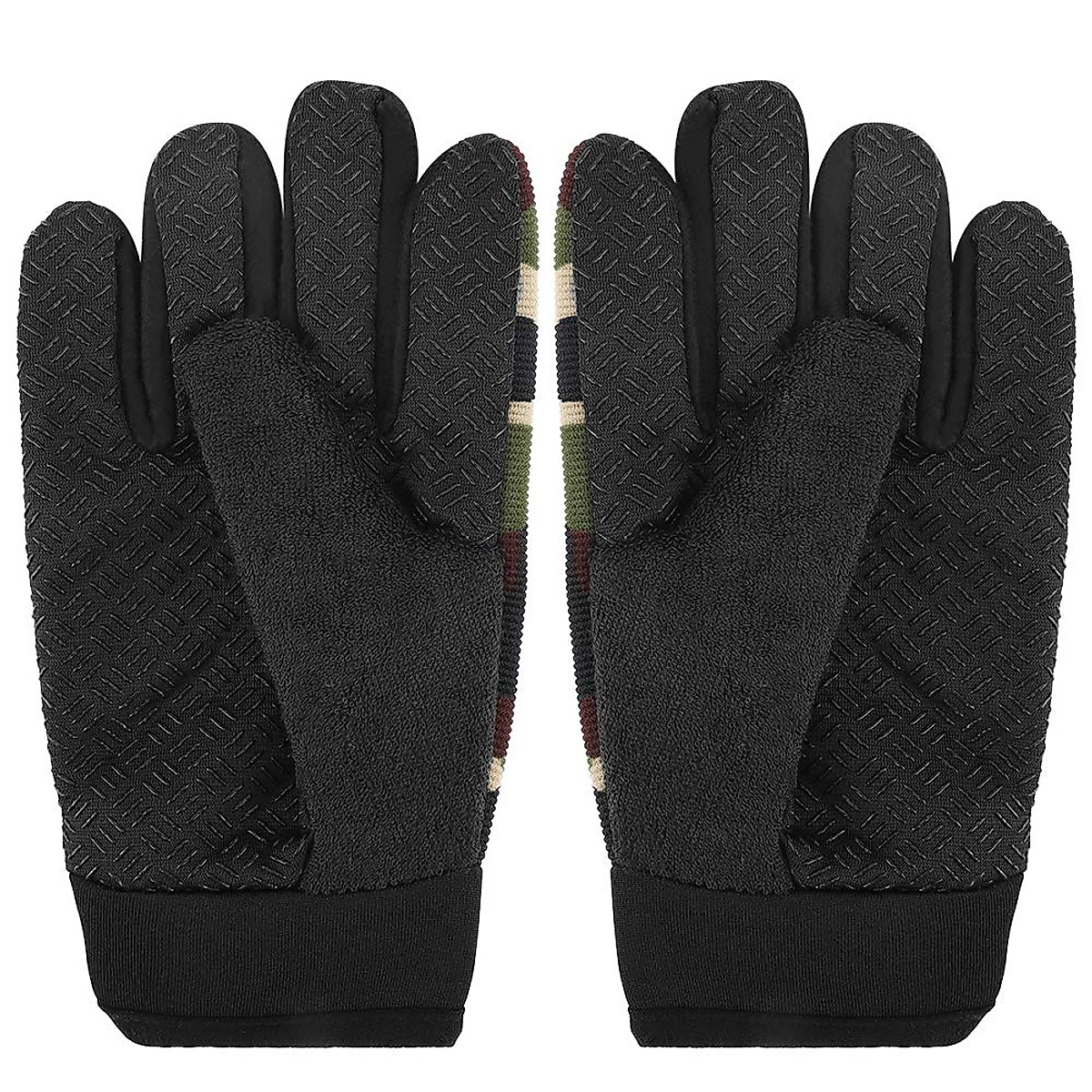 Accmor Kids Cycling Gloves, Kids Fishing Gloves, 4-10 Years Boys Girls Kids Sport Gloves, Breathable Non-Slip Full Finger Gloves for Child Cycling Climbing Riding Biking Outdoor Sports,Camo