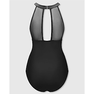 TcIFE Women's One Piece Swimsuits Tummy Control Swimwear Flattering High Waisted Monokini Bathing Suits for Women