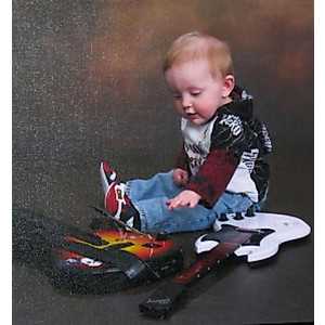 Leather Baby Soft Sole Shoes boy Girl Infant Children Kid Toddler Crib First Walk Gift Guitar Black