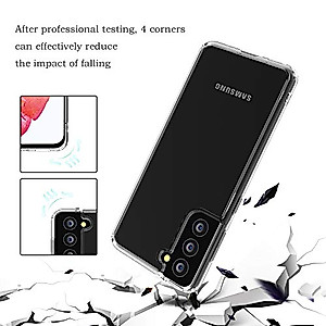 Restoo Samsung Galaxy S21 + Plus Case,Slim Clear Case with 4 [Shock Absorption] Corners Hard PC Back Soft TPU Bumper for Samsung Galaxy S21 + Plus 5G 2021-Clear