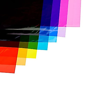 Bright Creations 120 Pack Colored Cellophane Wrap Sheets for Gift Baskets, DIY Crafts, 8 Rainbow Colors (8 In)