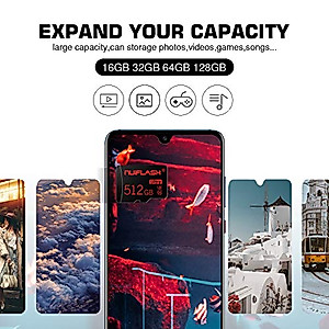 Micro SD Card 512GB TF Card 512GB Micro Memory SD Cards Fast Speed Memory Card 512GB Class 10 with Free SD Card Adapter for Smartphones/Bluetooth Speaker