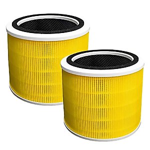 2 Pack Core 200S Replacement Filter Compatible with LEVOIT Core 200S Smart WiFi Air Purifier, 3 Stage Filtration System of Nylon Pre-Filter, Activated Carbon Filter and H13 True HEPA Filter