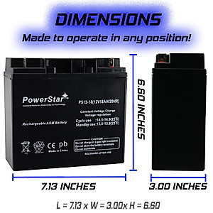 Replacement Battery for Sears Craftsman Diehard Portable Power 1150 Battery - UB12220 12V 18