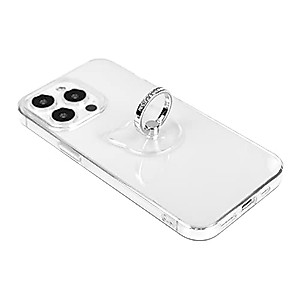 Clear Ring Holder Finger Stand Set of 2, Mavis's Diary Cute Bling Cell Phone Grip 360°Rotation Universal Luxury Crystal Metal Kickstand (Bear & Rabbit & Cat)