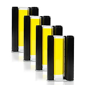 Absonic 4 Pack Compatible Ink Cartridges Replace for Canon Selphy KP-108IN KP108 Color Ink Cassette 4x6 Inch for Selphy CP1300 CP1200 CP1500 CP800 CP900 Wireless Compact Photo Printer (Without Paper)